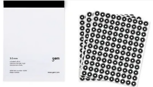 Reference point markers - Medium uncoded, white 3.0mm